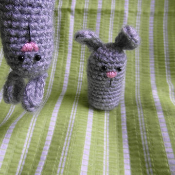 Little bunny (and a finger puppet)